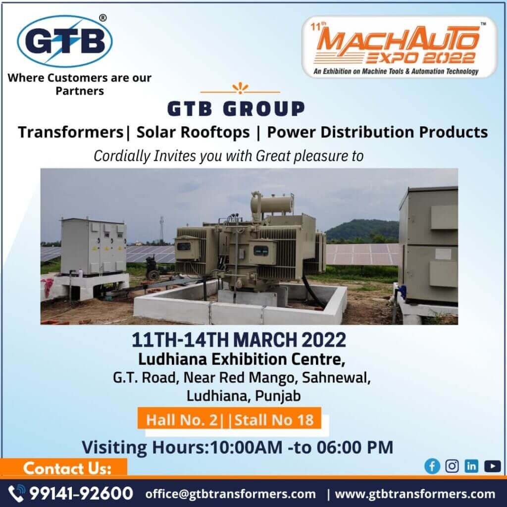 GTB Group- Exhibition Invitation- Mach Auto Expo 2022- Ludhiana, Punjab