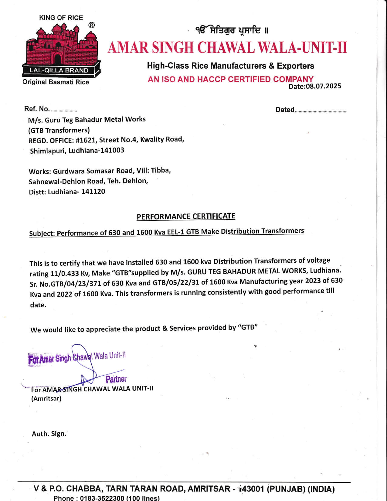 Transformer Manufacturer & Supplier - GTB Transformers